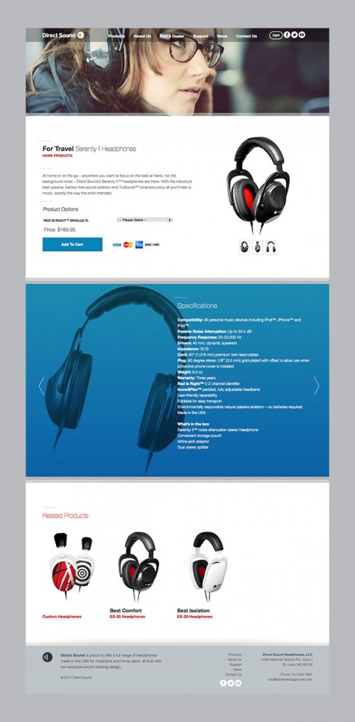 Direct Sound Branding, Web, and Packaging