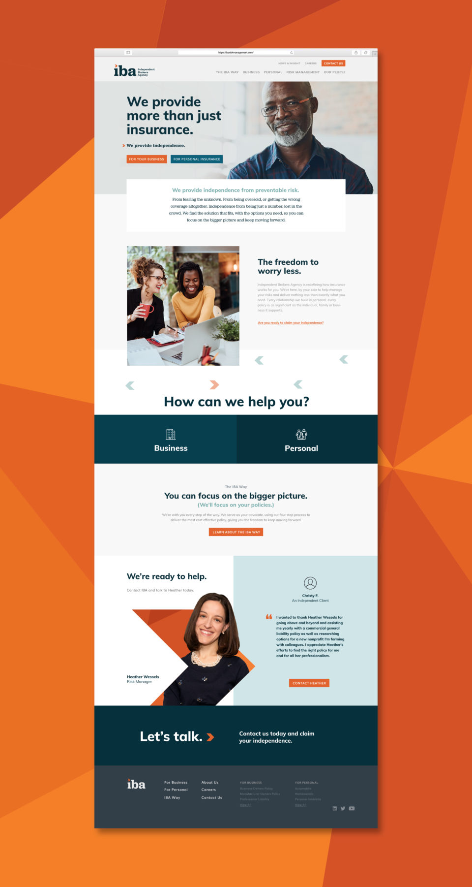 The Story of IBA Insurance Branding & Website | Atomicdust