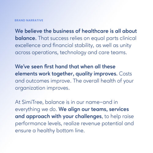 Finding Balance in Branding for the SimiTree Healthcare Merger | Atomicdust
