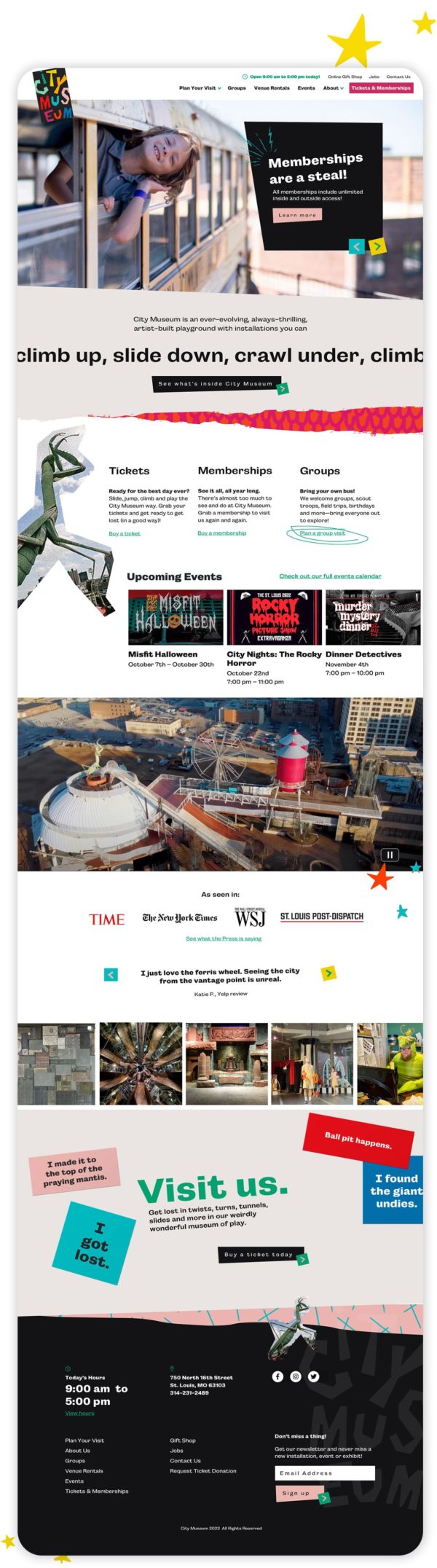 Weirdly Wonderful Web Design for City Museum | Atomicdust