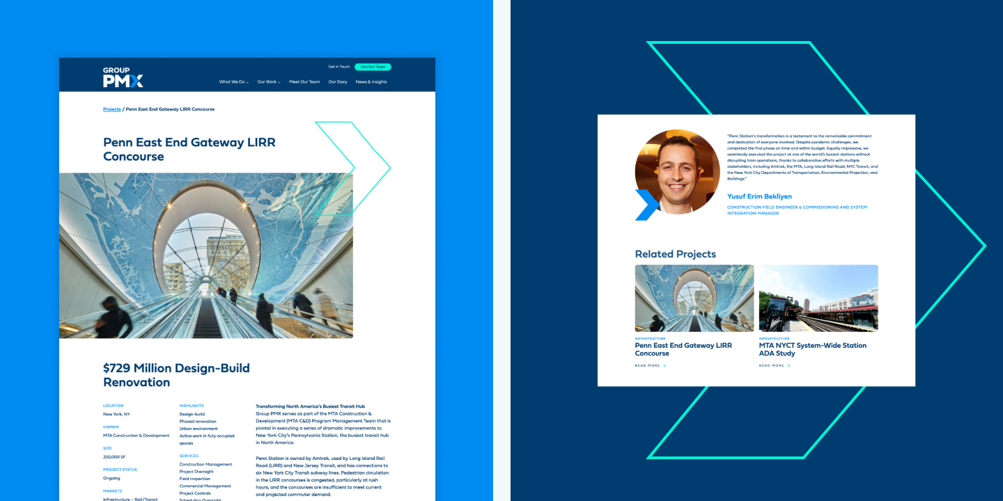 Group PMX | Website Design | Atomicdust